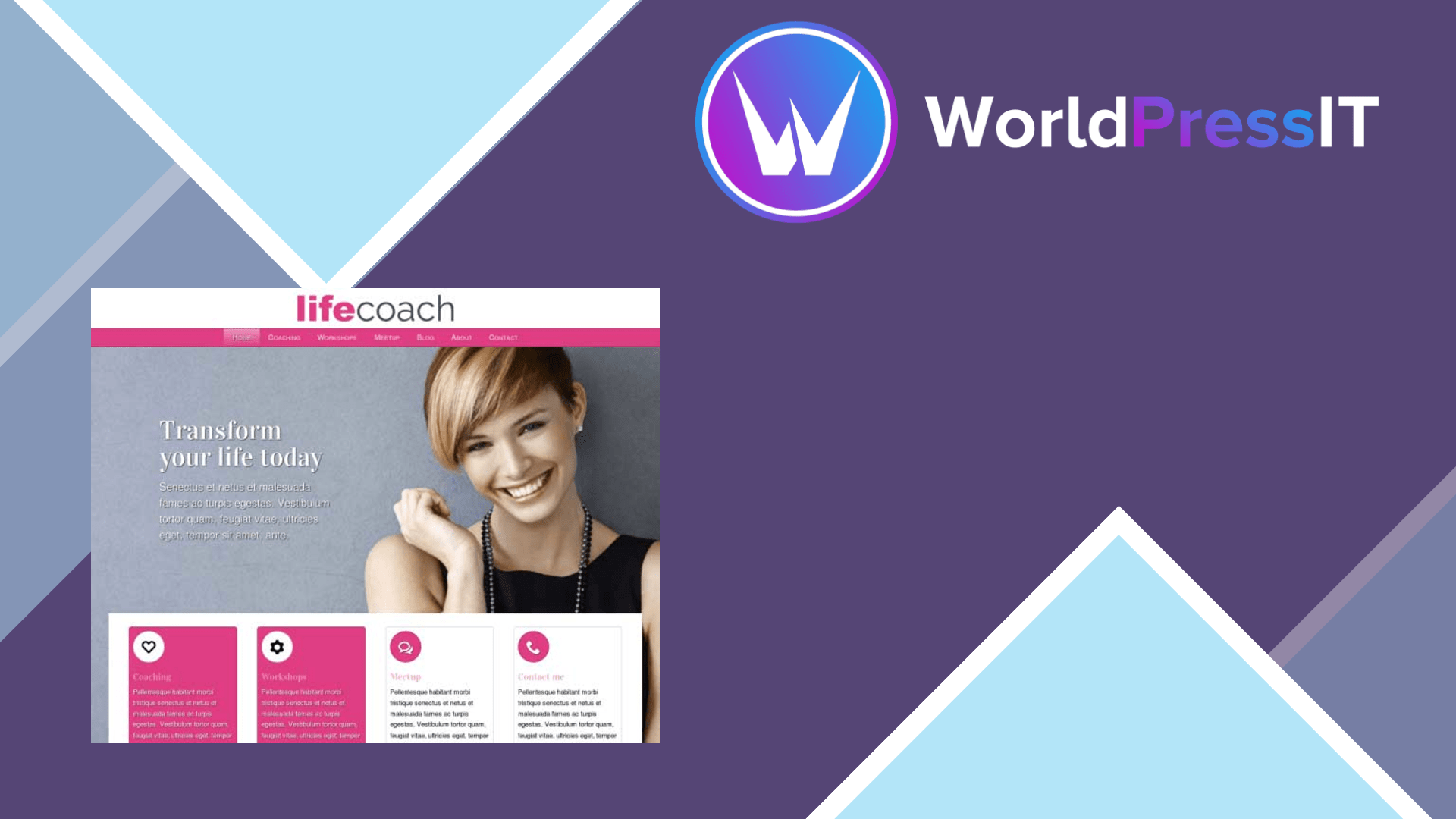 Life Coach WordPress Theme - WorldPress IT Life Coach WordPress Theme - WorldPress IT