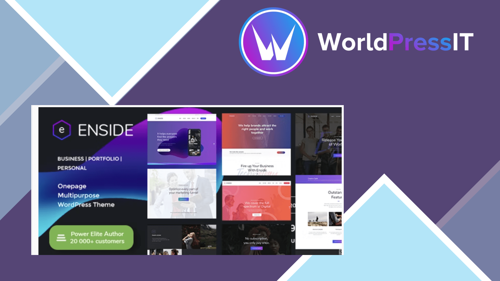 Enside - Multipurpose Onepage Landing Page WordPress Theme - WorldPress IT Enside - Multipurpose Onepage Landing Page WordPress Theme - WorldPress IT