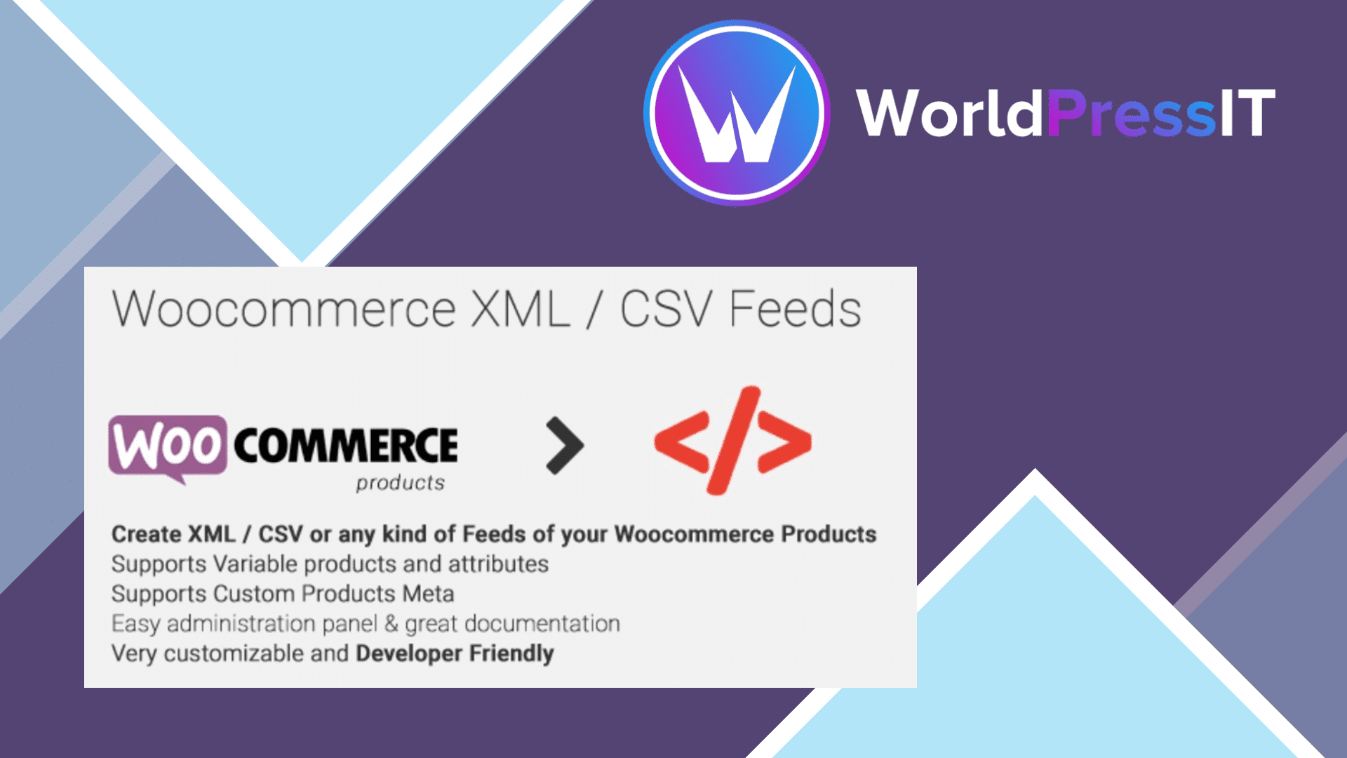 Woocommerce XML – CSV Feeds – WorldPress IT